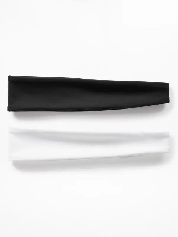 Athleta Interval Headbands 2-pack - Black/bright White