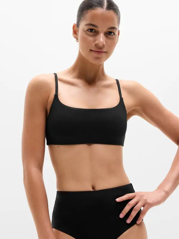 Athleta Square Neck Bikini Top - Black