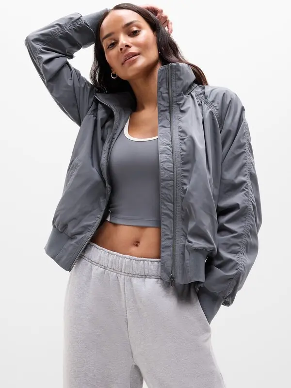 Athleta Jetset Bomber - Slate