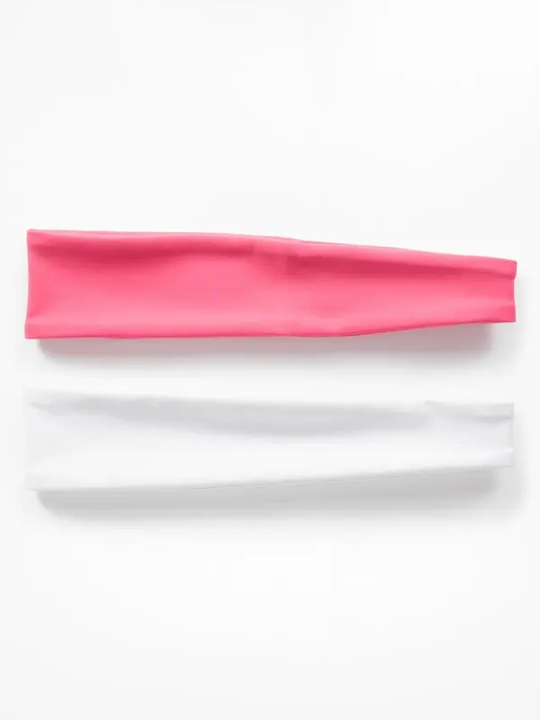 Athleta Interval Headband 2-pack - Cerise/white