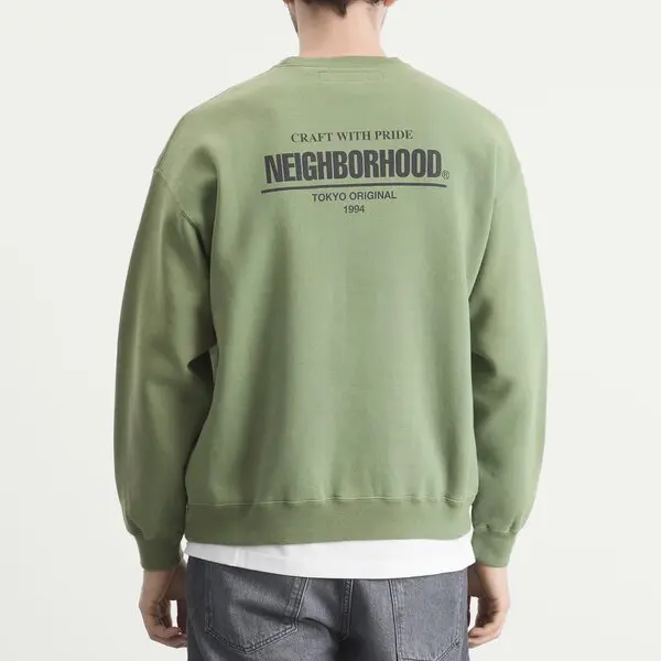NEIGHBORHOOD Plain Logo Sweatshirt - Green