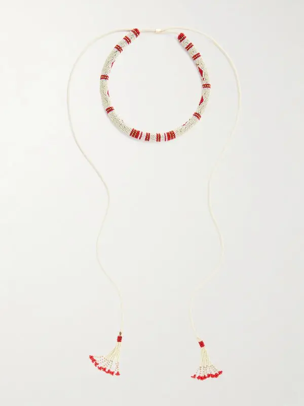 Isabel Marant Nina Beaded Necklace - White