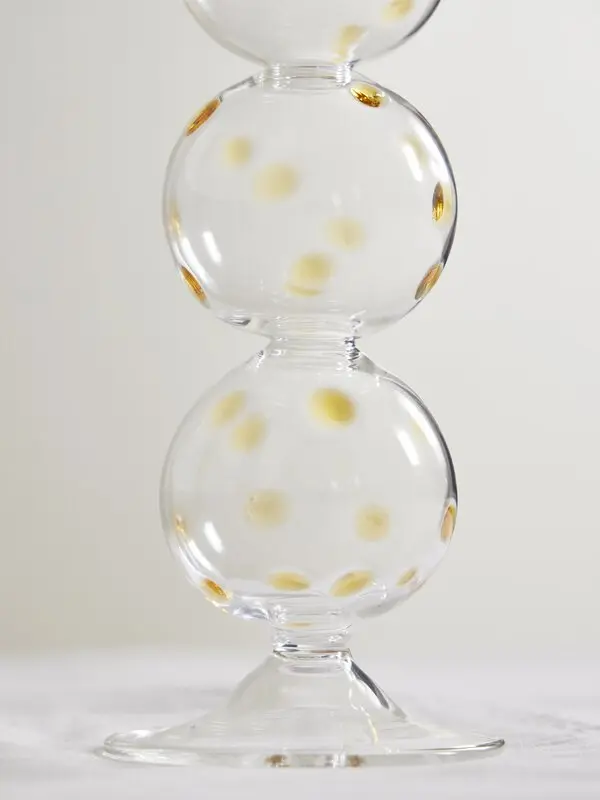 GOHAR WORLD Tall Glass Candleholder