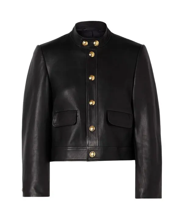 NILI LOTAN Hadley Leather Jacket - Black
