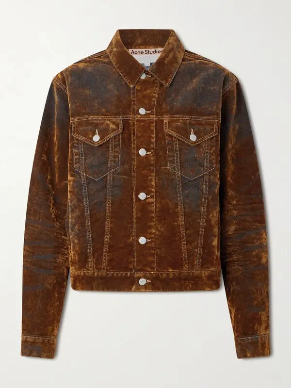 Acne Studios Flocked Denim Jacket