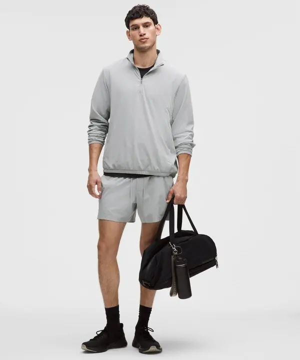 Lululemon Crinkle Texture Half Zip - Silver Drop