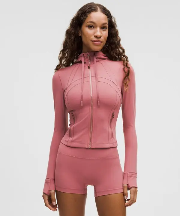 Lululemon Define Cropped Hooded Jacket - Dusk/rose Gold/rose Gold