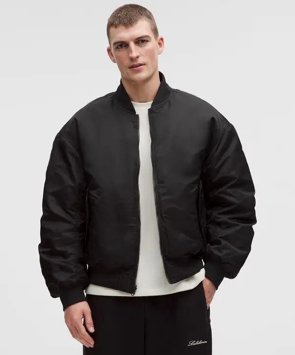 Lululemon Reversible 600-down-fill Bomber Jacket - Black