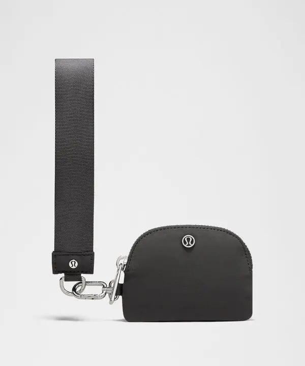 Lululemon Dual Pouch Wristlet - Dark Silver/graphite Grey/silver