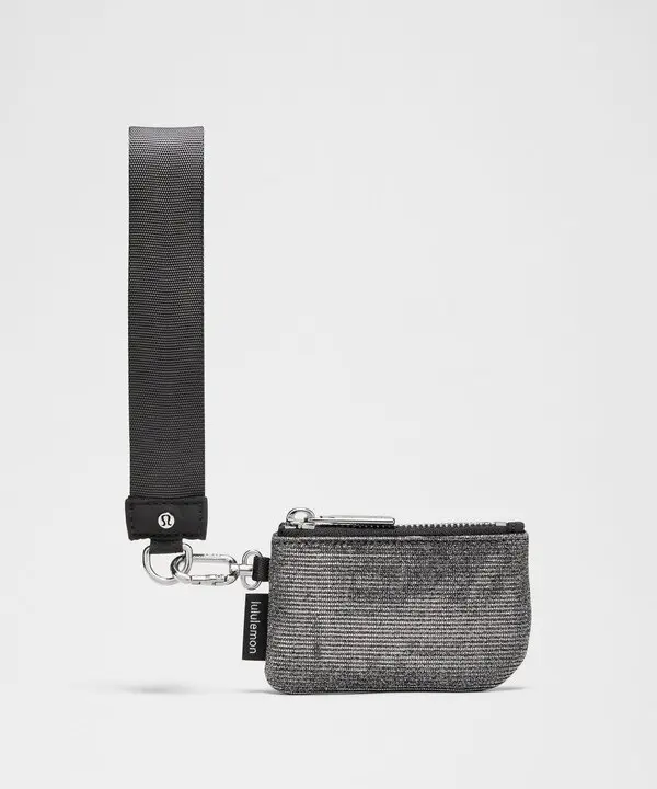 Lululemon Dual Pouch Wristlet - Dark Silver/graphite Grey/silver