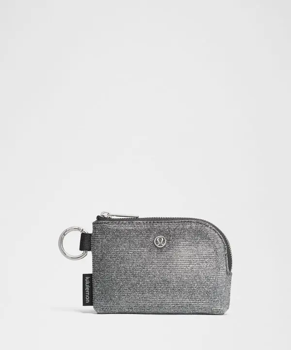 Lululemon Clippable Card Pouch - Dark Silver/graphite Grey/silver