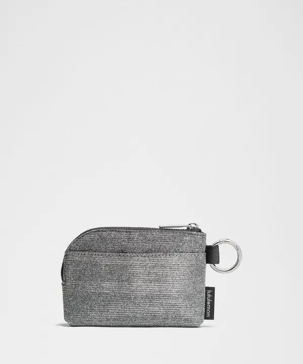 Lululemon Clippable Card Pouch - Dark Silver/graphite Grey/silver