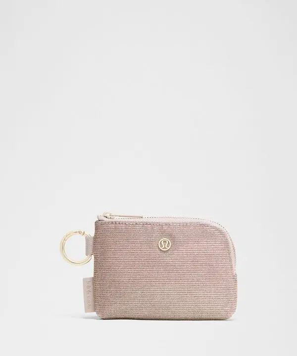 Lululemon Clippable Card Pouch - Pink Champagne/muse/gold