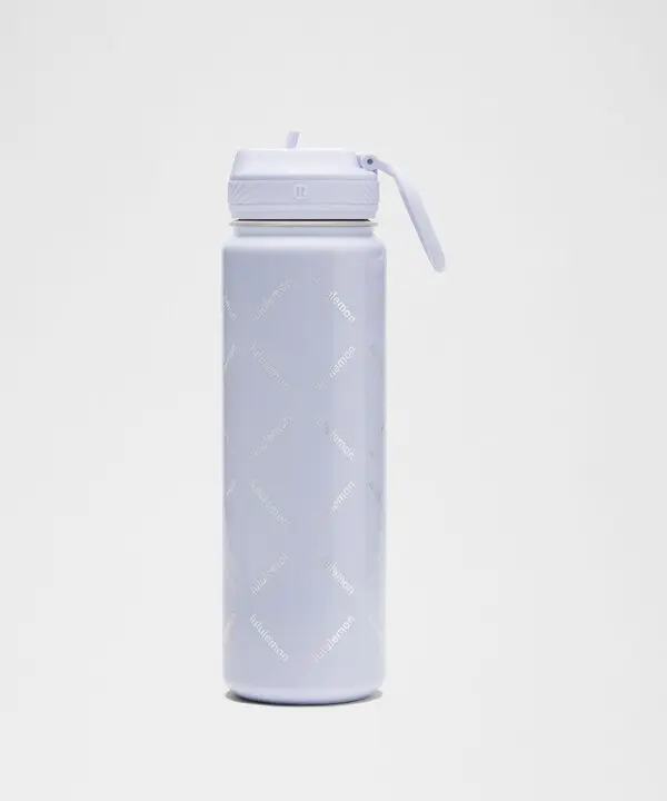 Lululemon Back To Life Sport Bottle 24oz Straw Lid - Serene Blue