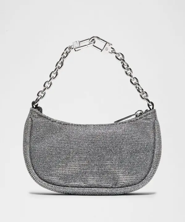 Lululemon City Essentials Nano Shoulder Bag - Dark Silver/graphite Grey/silver