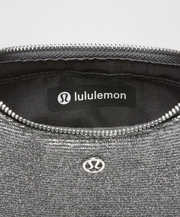 Lululemon City Essentials Nano Shoulder Bag - Dark Silver/graphite Grey/silver