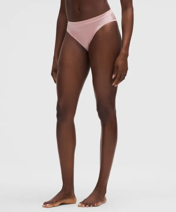 Lululemon Satin Extra-high-rise Bikini Underwear - Mink Berry