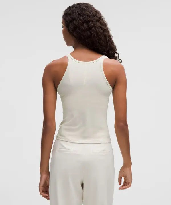 Lululemon Hold Tight Thin-strap Tank Top - Light Ivory/silver