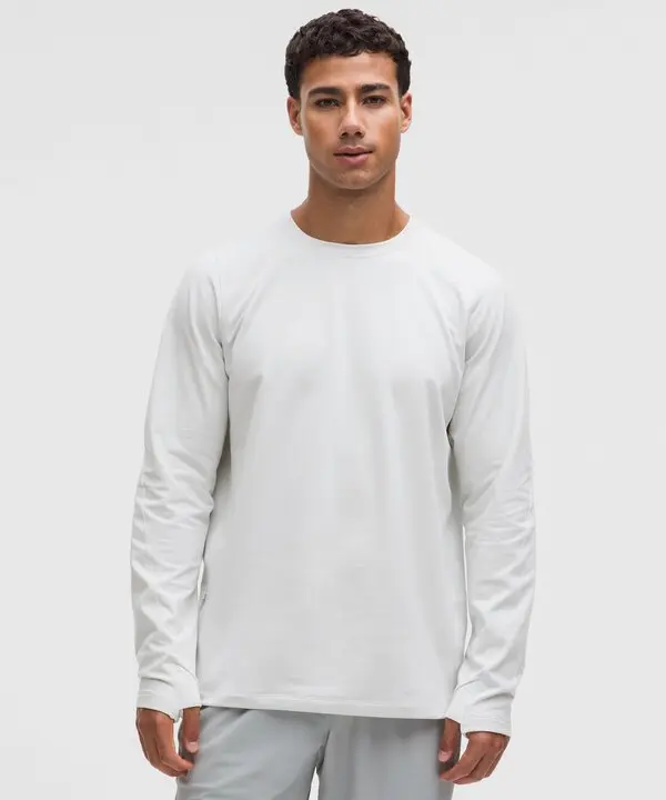 Lululemon Rulu Fleece Crewneck Long-sleeve Shirt - Vapor