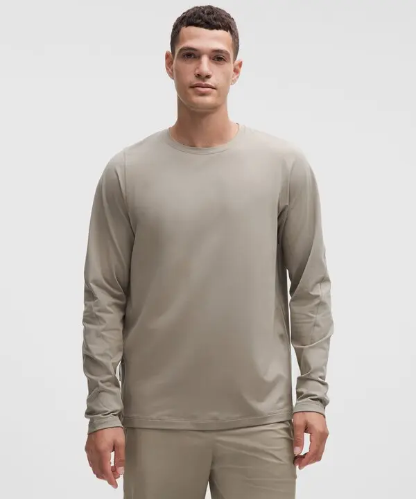 Lululemon Rulu Fleece Crewneck Long-sleeve Shirt - Warm Ash Grey