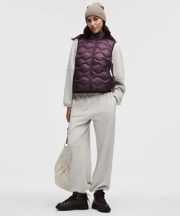 Lululemon Featherweight 900-down-fill Quilted Vest - Black Plum