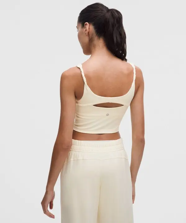 Lululemon Align™ Twist-strap Cropped Tank Top - Coconut Ivory