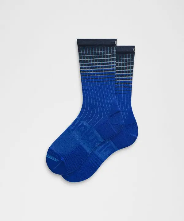Lululemon Power Stride Crew Socks - True Navy/riverside