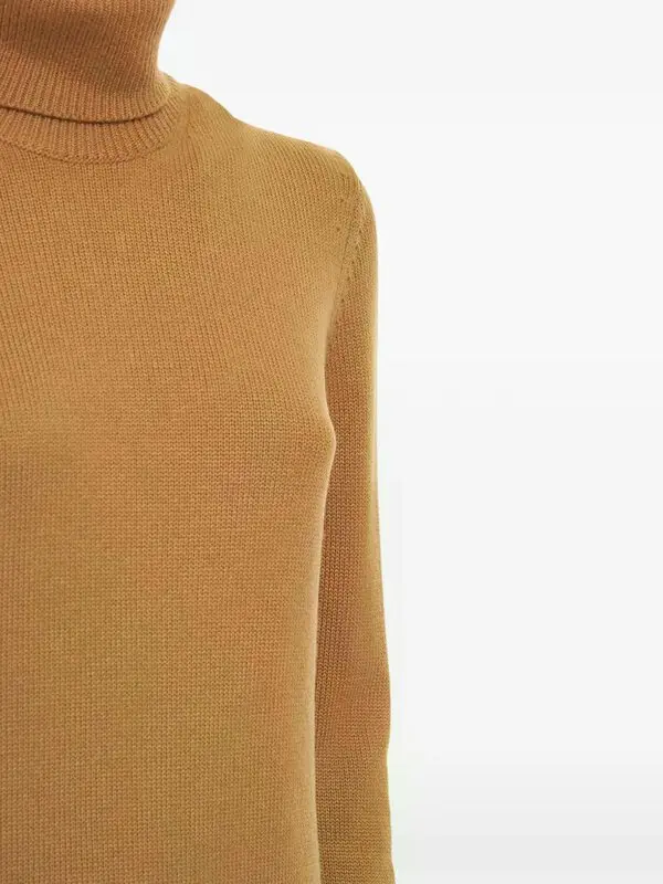 Michael Kors High-neck Ribbed Knit Midi Dress