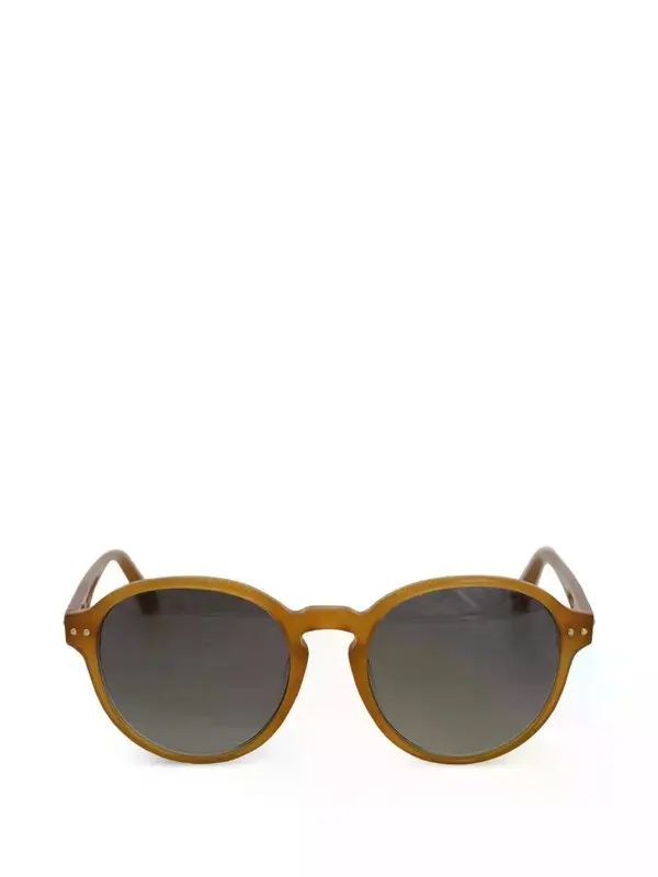 Linda Farrow Round Sunglasses - Brown