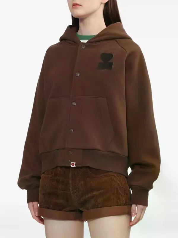 A BATHING APE Heart-applique Hoodie