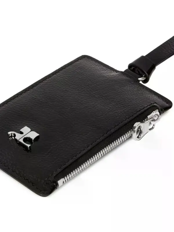 COURREGES Zipped Cardholder - Black