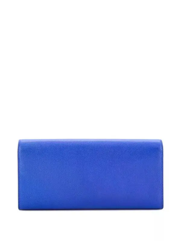 Saint Laurent Classic Monogram Leather Long Clutch Bag