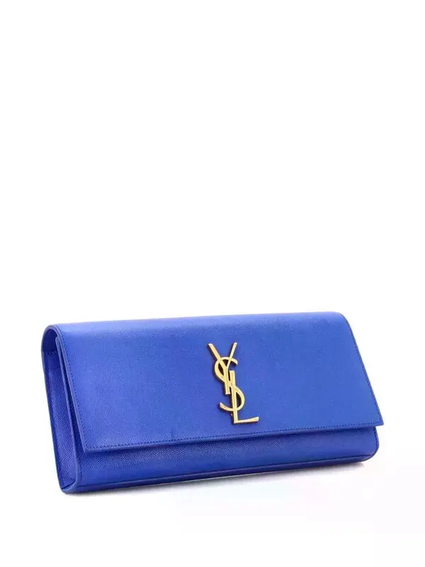 Saint Laurent Classic Monogram Leather Long Clutch Bag
