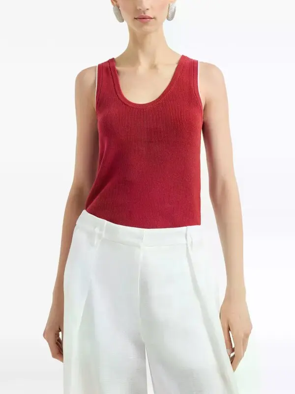 Brunello Cucinelli Ribbed Knit Tank Top