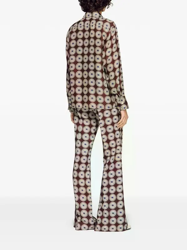 Sandro Floral-print Silk Shirt