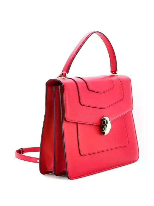 BVLGARI Serpenti Forever Top Handle Satchel - Pink