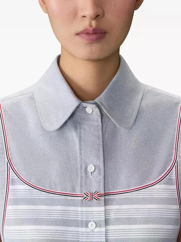 Thom Browne Striped Sleeveless Shirt