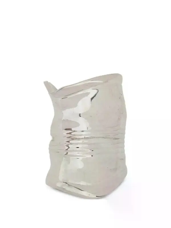 JEAN PAUL GAULTIER Crushed Can Ring - Silver