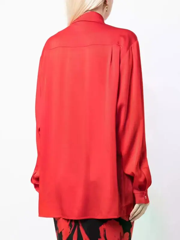 Michael Kors Pointed-collar Long-sleeve Shirt