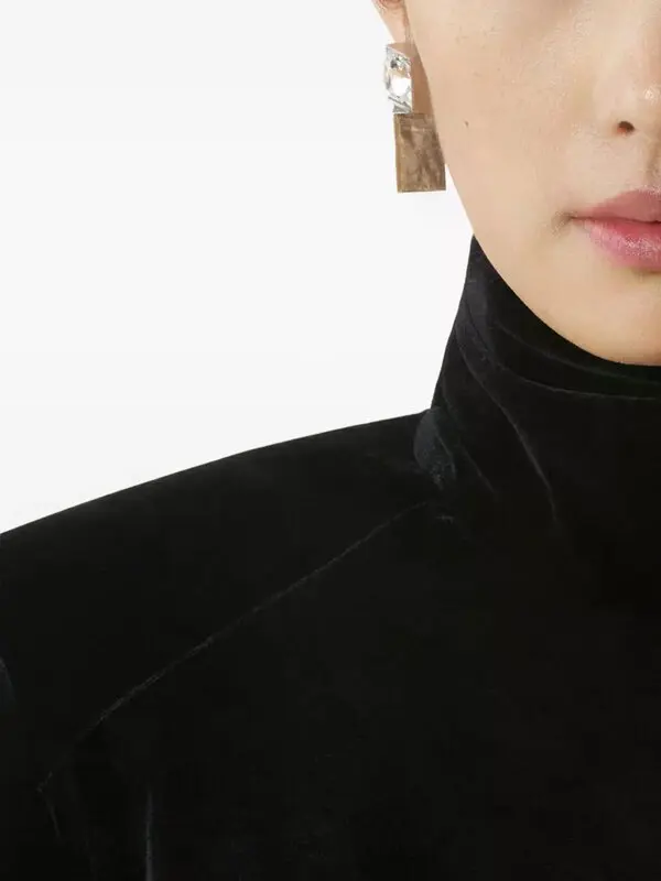 LANVIN Crystal-embellished Bar Clip-on Earrings
