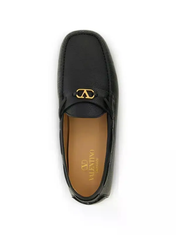 Valentino Garavani Vlogo Leather Loafers