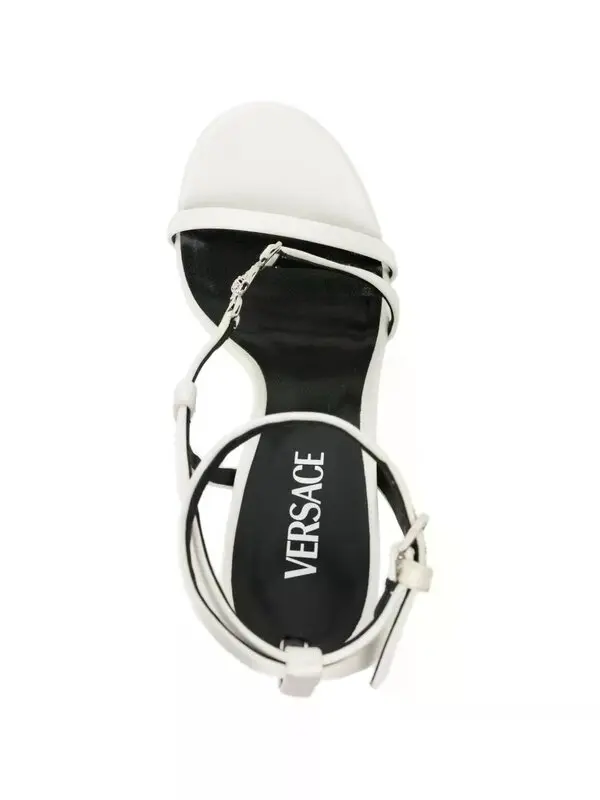 Versace Medusa '95 Ankle Strap Sandals - White