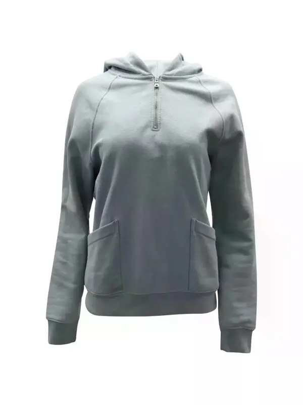 FRAME Quarter-zip Patch-pocket Hoodie