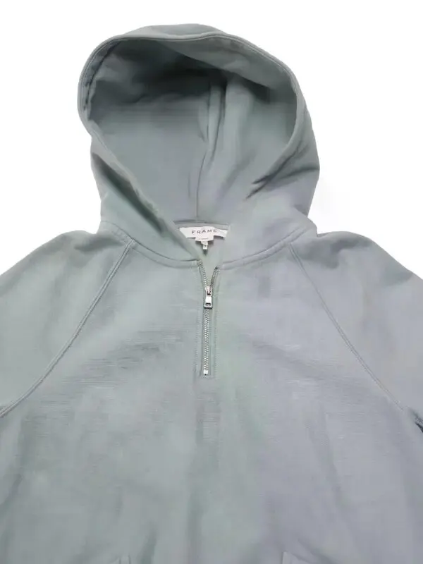 FRAME Quarter-zip Patch-pocket Hoodie