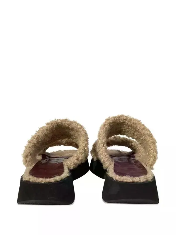 Staud Siesta Leather Platform Sandals