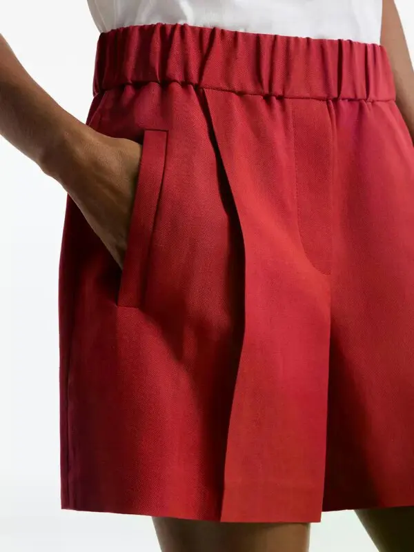 Brunello Cucinelli Twill Baggy Elasticated Waistband Shorts