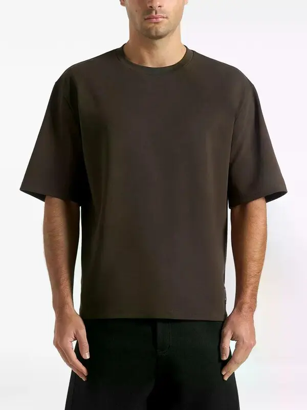 Manière De Voir Paul Relaxed-fit Green Cotton T-shirt - Brown