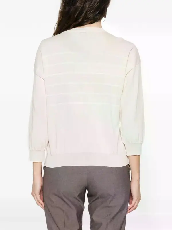 Peserico Striped Crew-neck T-shirt