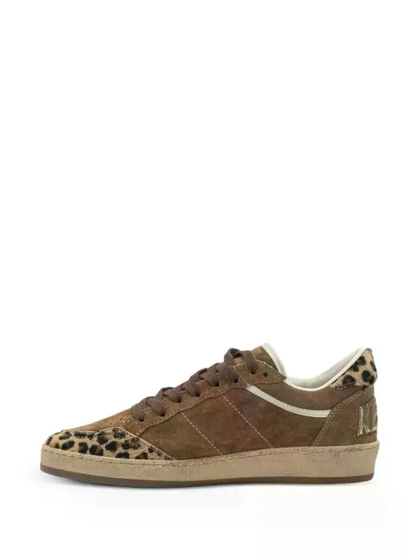 GOLDEN GOOSE Ball Star Leopard-print Sneakers - Brown