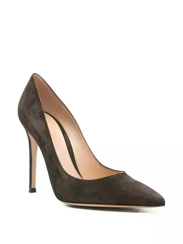 GIANVITO ROSSI Pointed-toe Suede Pumps